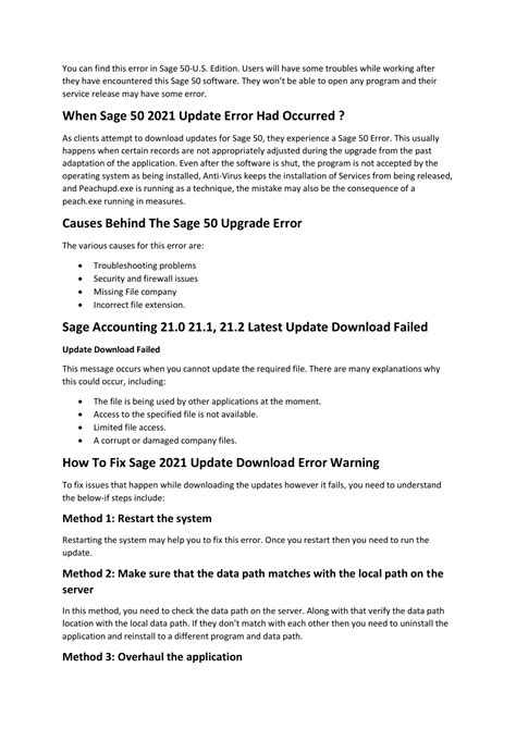 PPT Sage Upgrade Error Failed During Installation PowerPoint Presentation ID