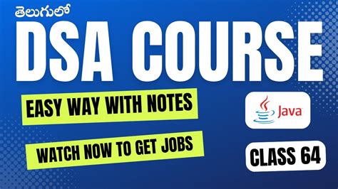 Data Structures And Algorithms In Java Dsa Full Course Class 64 Algorithms In Java Full