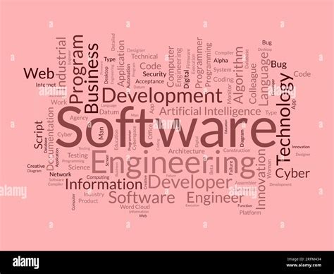 Word Cloud Background Concept For Software Engineering Computer Programming System Cloud