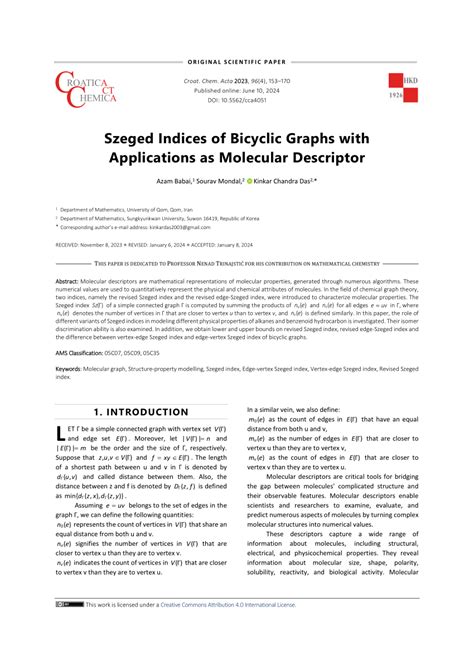 Pdf Szeged Indices Of Bicyclic Graphs With Applications As Molecular