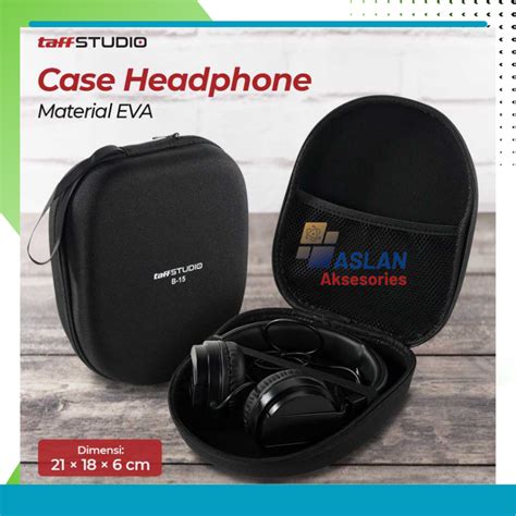 Jual Tas Headphone Universal Carrying Storage Case EVA B 15 Sarung Penyimpanan Headphone