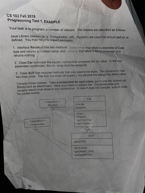 solved cs 102 fall 2019 programming test 1 example your