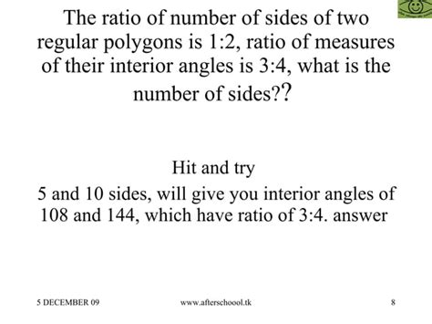 Questions On Polygons In Aptitude Tests Ppt