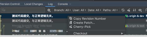 Intellij Idea 结合 Git 版本管理 代码合并，回退，合并指定的提交等操作记录idea Git Origin代码回退到指定分支