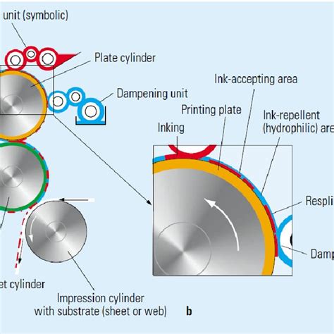Conventional Offset Printing Unit Note The Complex Construction Of Download Scientific