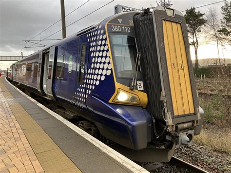 Scotrail Class 380 110 3801 Unit Number 380110 Siemens Desiro