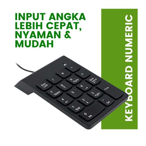 Jual Keyboard Numeric Numpad Nomor Angka Keypad Jakarta Barat Izza Asesoris Tokopedia