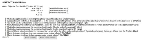 Solved Given Objective Function Min Z6a9b Cost St