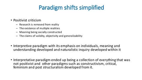 Interpretive Paradigm Presentation By Vicky And Savithiri