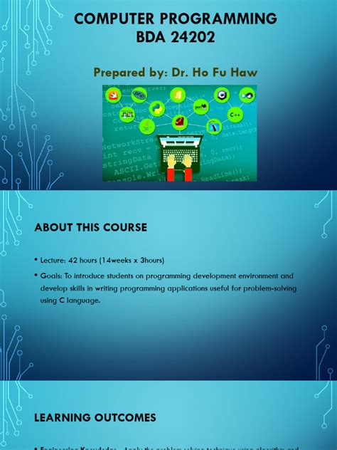 C Programming Course Overview Pdf Computer Programming Control Flow