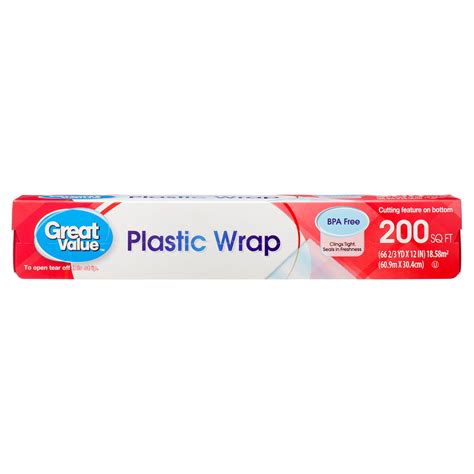 Brandclub Great Value Plastic Wrap 200 Sq Ft