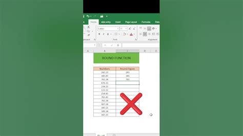 Round Function 😉exceltipsandtricks Excel Computereducation Exceltips Youtube