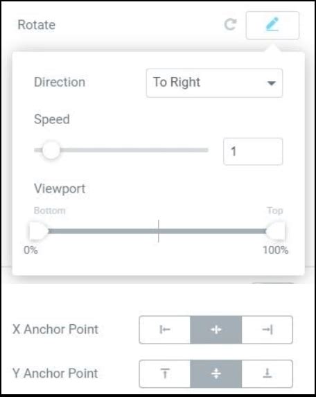 Scrolling Effects Rotate Elementor