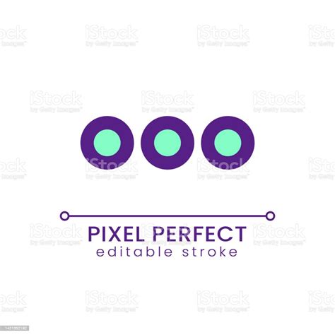 더 많은 옵션 버튼 픽셀 완벽한 Rgb 색상 Ui 아이콘 개념에 대한 스톡 벡터 아트 및 기타 이미지 개념 공연 그래픽 사용자 인터페이스 Istock