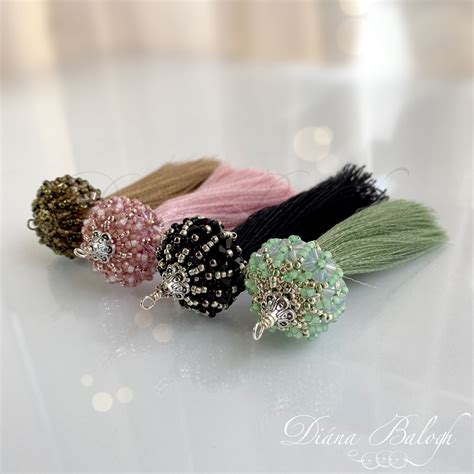 Beading Pattern Tassel Beaded Bead Beaded Tassel Tutorial Beading