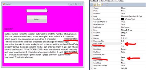 Visual Studio 2010 C Textbox Limit Entered Character And Shortcut
