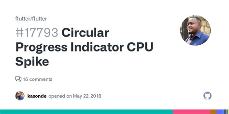 Circular Progress Indicator Cpu Spike · Issue 17793 · Flutterflutter