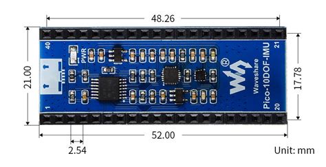 10 Dof Imu Sensor Module For Raspberry Pi Pico Evelta