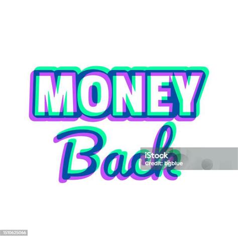 환불 환불 흰색 배경에 두 가지 색상이 오버레이된 아이콘 3차원 형태에 대한 스톡 벡터 아트 및 기타 이미지 3차원 형태 가격 개념 Istock