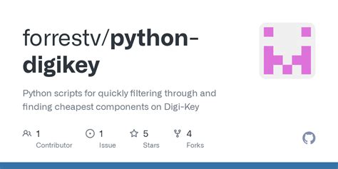 Github Forrestvpython Digikey Python Scripts For Quickly Filtering