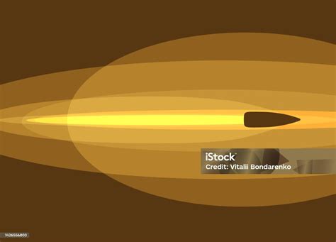 불타는 흔적과 함께 움직이는 날으는 총알 벡터 일러스트 레이 션 공격성에 대한 스톡 벡터 아트 및 기타 이미지 공격성 구경 구리 Istock