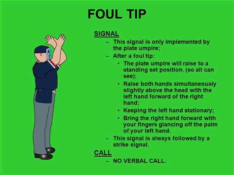 Baseball Umpire Hand Signals