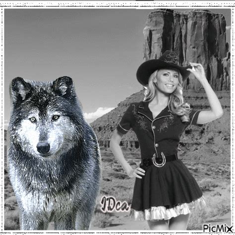 La Cow Girl Et Le Loup Free Animated  Picmix