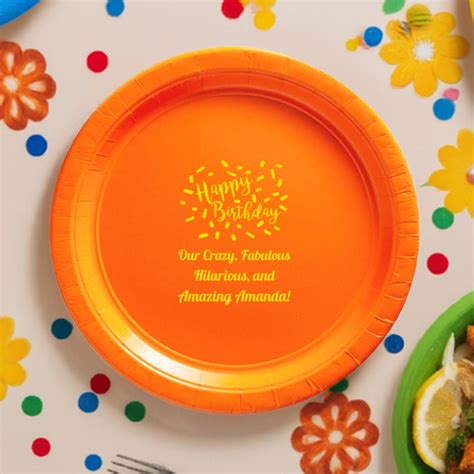 Personalized Birthday Paper Plates Sometimes It Starts With A Paper