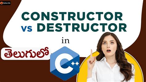 Constructor Vs Destructor C In Telugu C Tutorials In Telugu