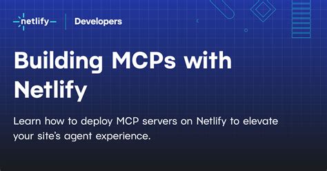 Building Mcps With Netlify Netlify Developers