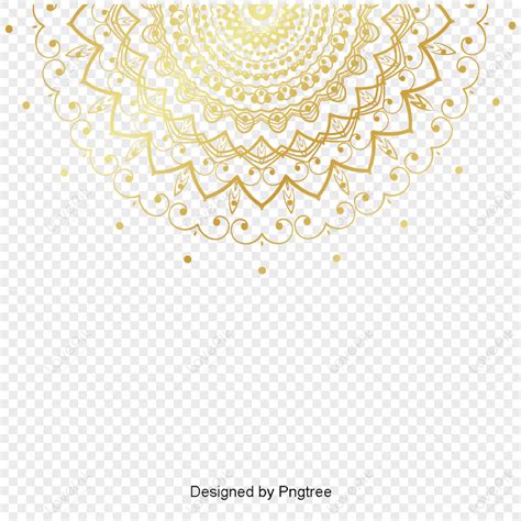 ลวดลายดอกไม้ไทยสีเหลือง ลายกนก ของตกแต่ง สิ่งทอ Png สำหรับการดาวน์โหลดฟรี Lovepik