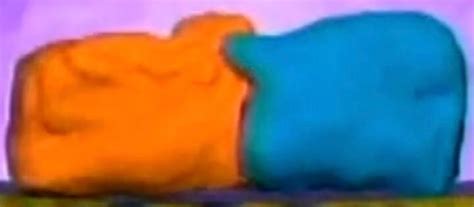 Orange Clay Blob And Light Blue Clay Blob By Jackwojno On Deviantart