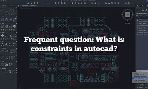 frequent question what is constraints in autocad