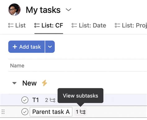 In My Tasks V2 List View Provide Expandcollapse Twisties For Tasks