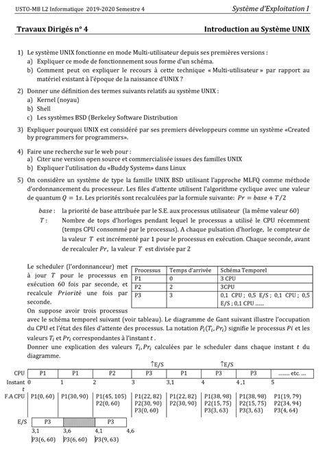 sexp1 td4 travaux dirigés n° 4 introduction au système unix usto mb