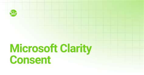 Microsoft Clarity Consent Sirdata Cmp