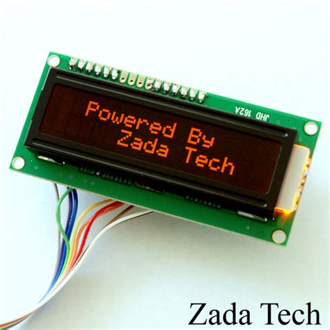 Orange Positive 16x2 LCD Zada Tech