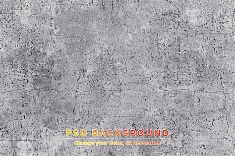 시멘트 벽 배경 색 스투코 회색 페인트 플래스터 바닥 회색 종이 그룬지 인테리어 프리미엄 Ai 생성 Psd