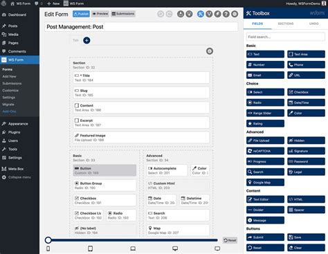 build a wordpress form with the meta box plugin ws form