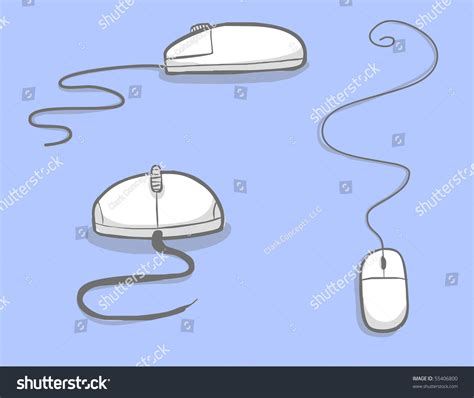 Computer Mouse Set Vector Stock Vector Royalty Free 55406800