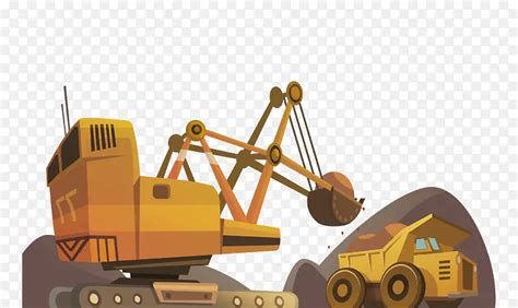 卡通创意挖土机png图片素材下载 图片编号10911827 Png素材网