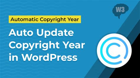 how to update the copyright year automatically in wordpress w3mind