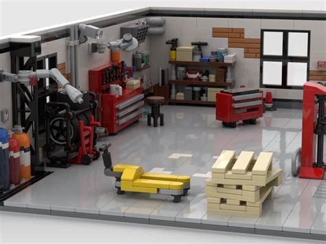 Lego Moc Tuning Garage With Accessories By Toms8wides Rebrickable