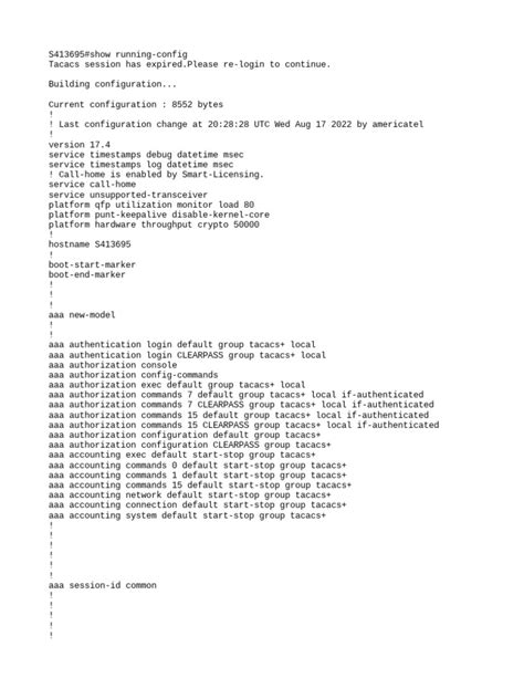Config Dba 170 Pdf Internet Protocols Ip Address