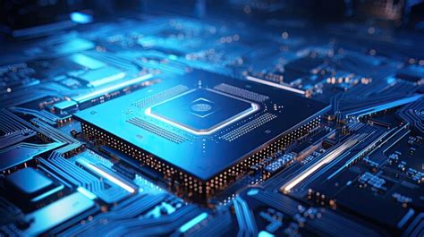 Premium Photo A Powerful Cpu Chip Resting Upon A Meticulously Engineered Circuit Board