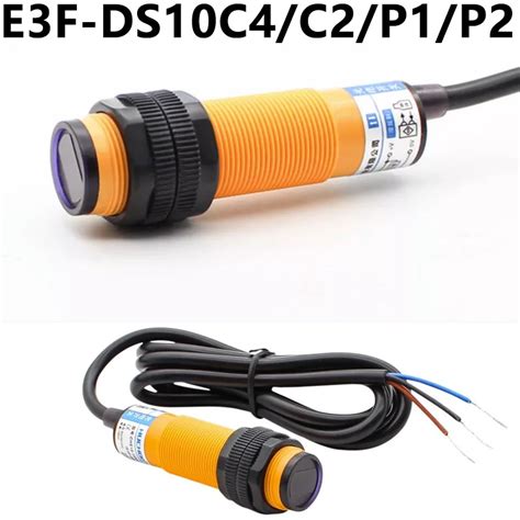 E3f Ds10c4 Proximity Switch Photoelectric Sensor Switch Npn Pnp Dc5 36v 30cm Detection Range