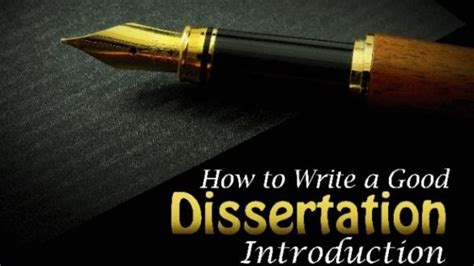 Dissertation Introduction A Definitive Guide