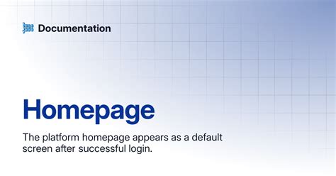 Homepage Documentation