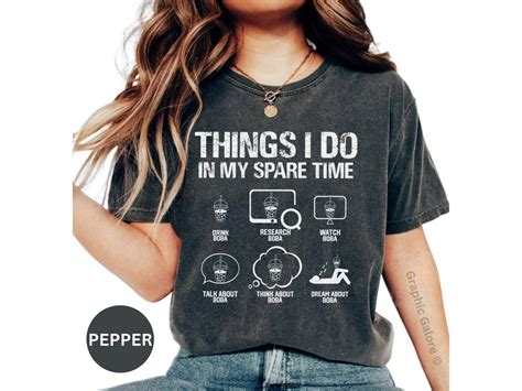 Funny Boba Tea Lover Shirt Things I Do In My Spare Time Drink Boba