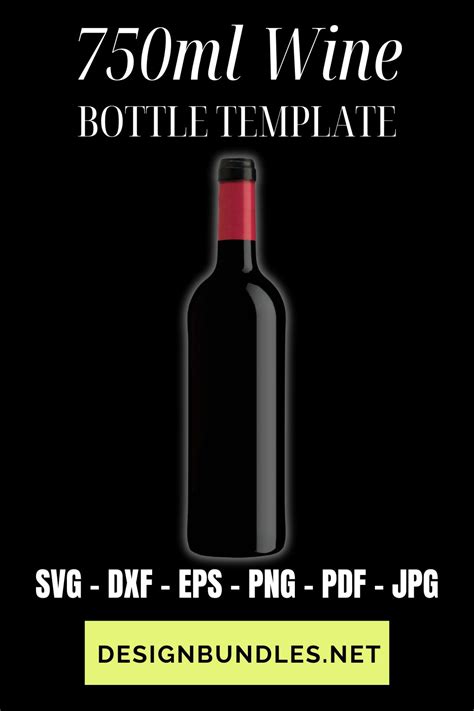 750ml Wine Bottle Label Template Wine Bottle Template